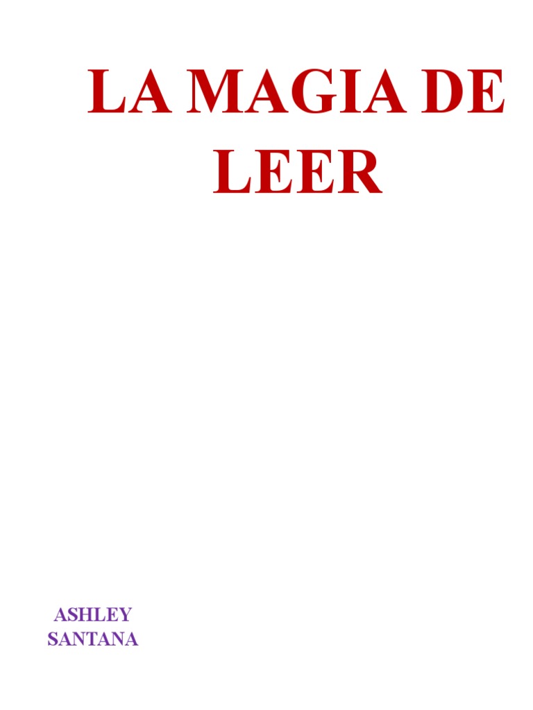 La Magia De Leer Pdf