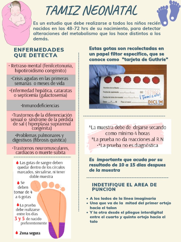 Tamizaje Neonatal y Tarjeta de Guthrie | PDF | Hogar, jardinería y ...