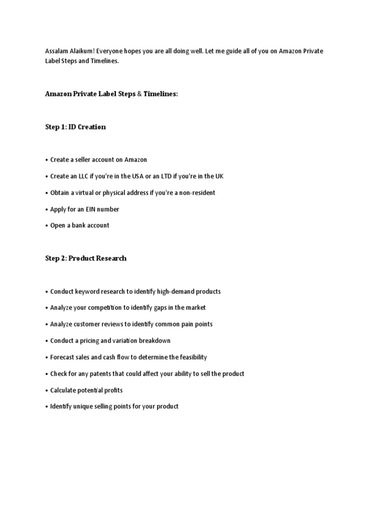 Step by Step Private Label | PDF | Business