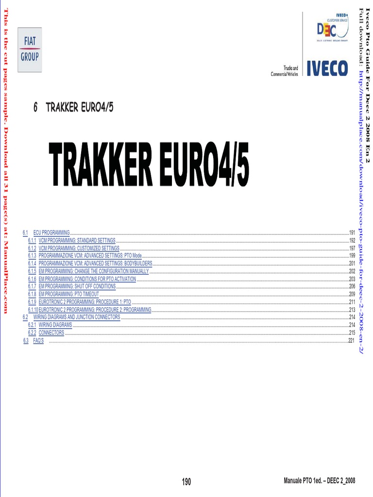 Iveco Pto Guide For Deec 2 2008 en 2 | PDF | Throttle | Motor Vehicle