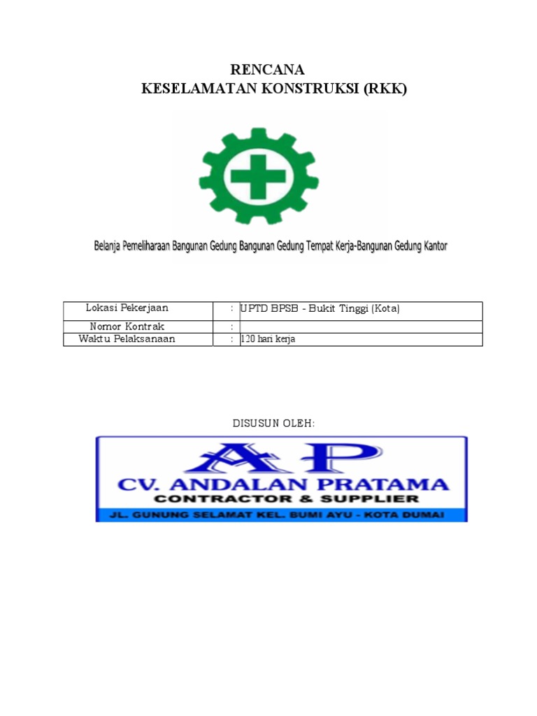 Rencana Keselamatan Konstruksi (RKK) | PDF