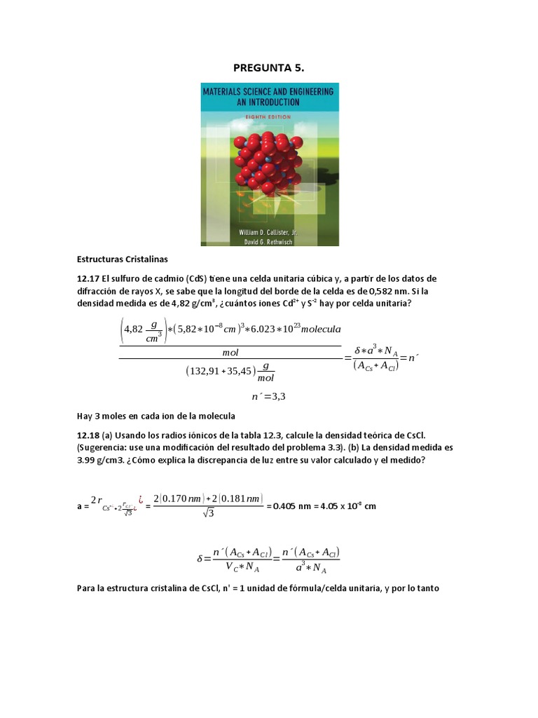 Materiales de Ingenieria Tarea | PDF