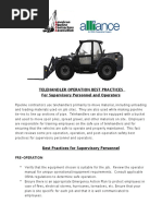 JCB Telehandler Safe Use Guidelines | PDF | Safety