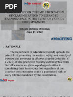 Deped Order No. 037 Series 2022 | PDF | Disasters | Natural Disasters