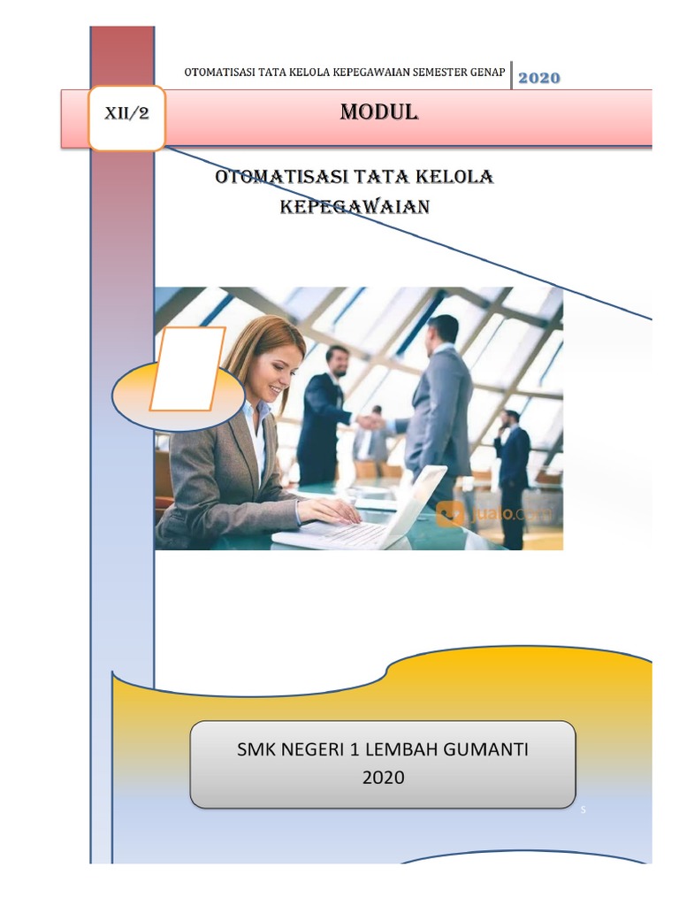 Modul Otk Kepegawaian Kelas Xii - Genap 2020 | PDF