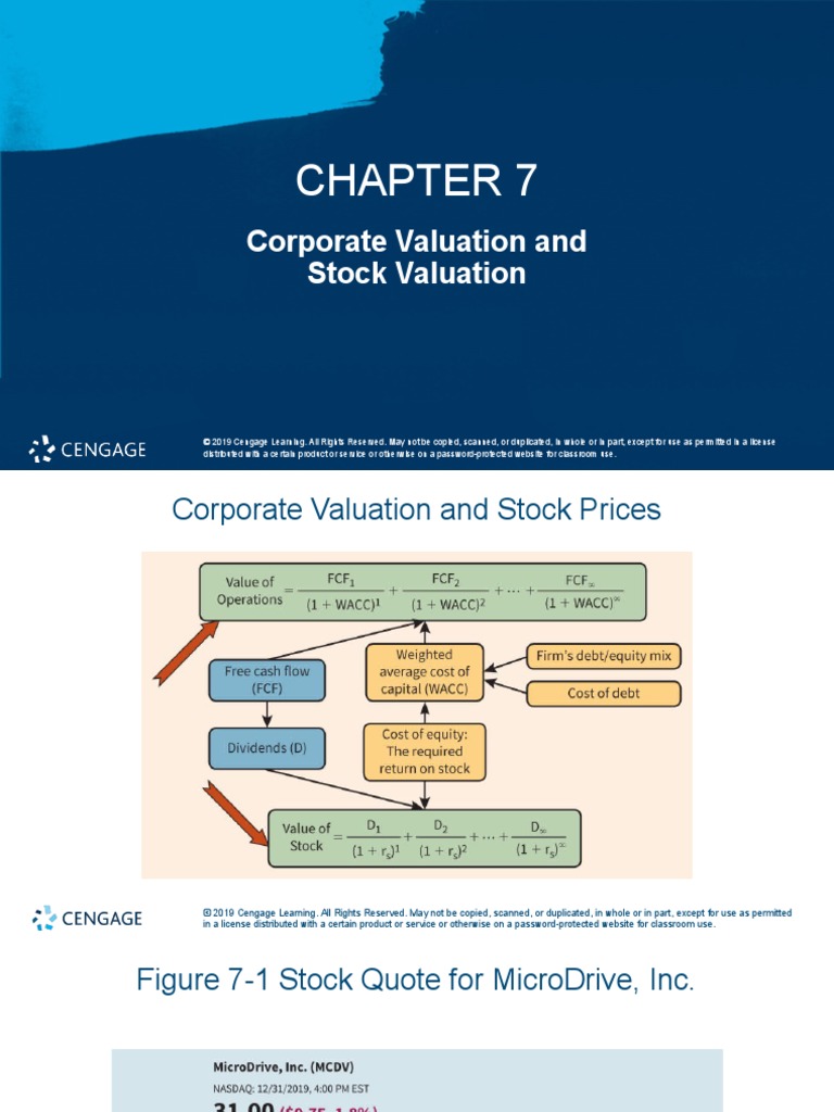 Ch07 Ptg01 Pdf Valuation Finance Business Valuation