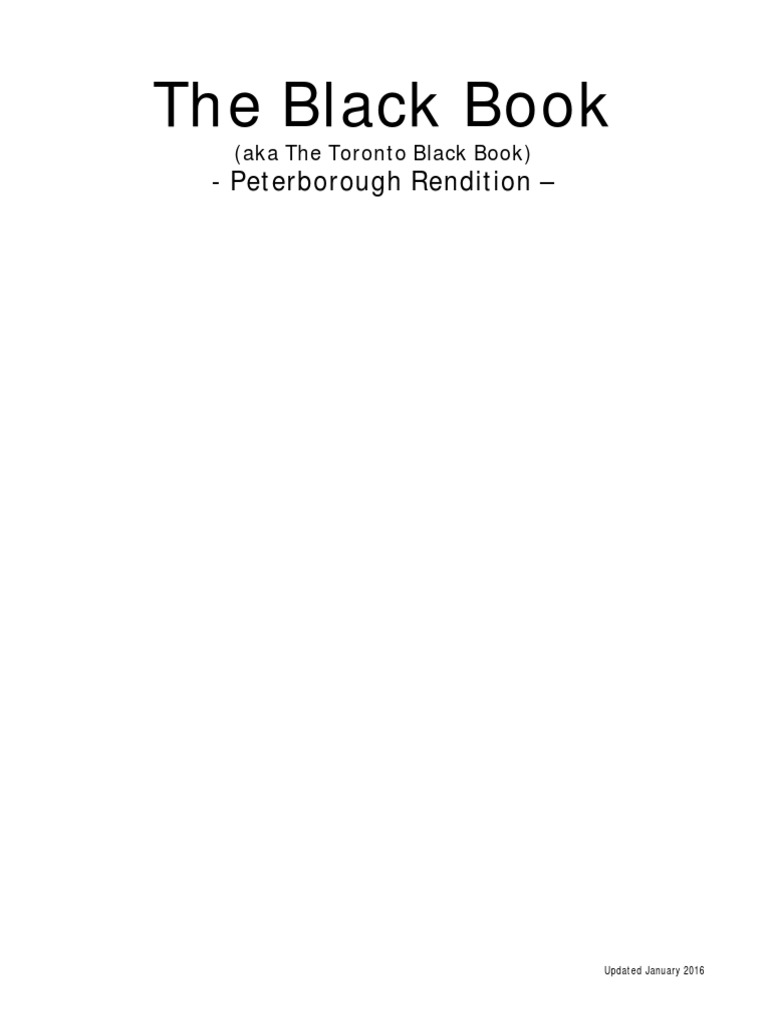 The Black Book | PDF