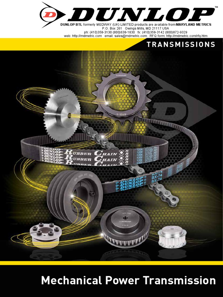 Dunlop Mechanical Power Transmission Guide | PDF | Belt (Mechanical ...