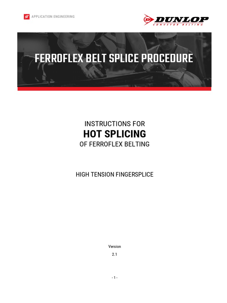 Ferroflex Splice Instr DE | PDF | Belt (Mechanical) | Thermocouple