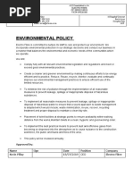 Environmental Policy Template | PDF | Environmental Policy | Employment