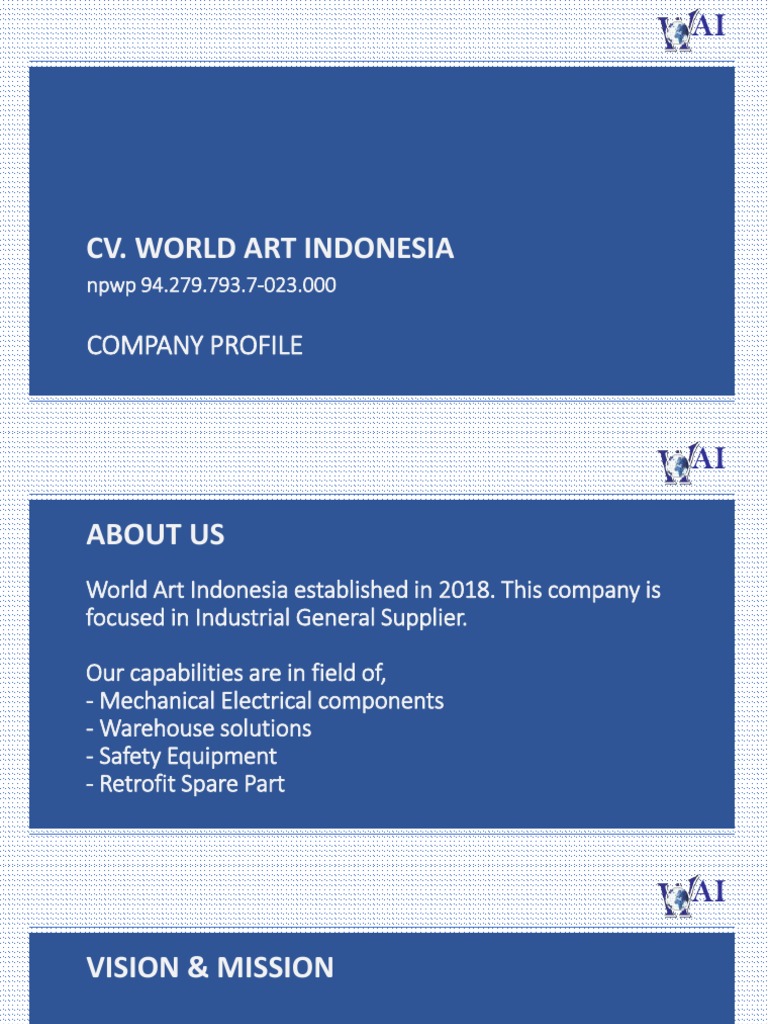 Company Profile - CV Wai | PDF