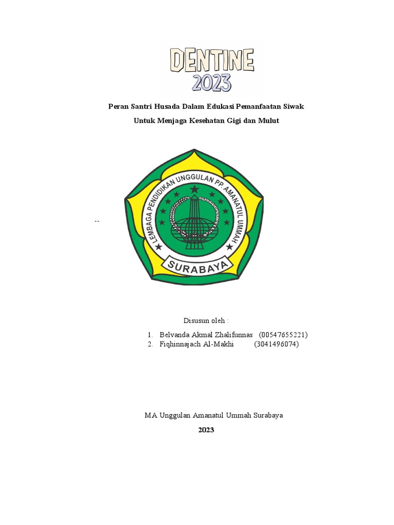 Edukasi Siwak oleh Santri Husada | PDF | Kesehatan Holistik