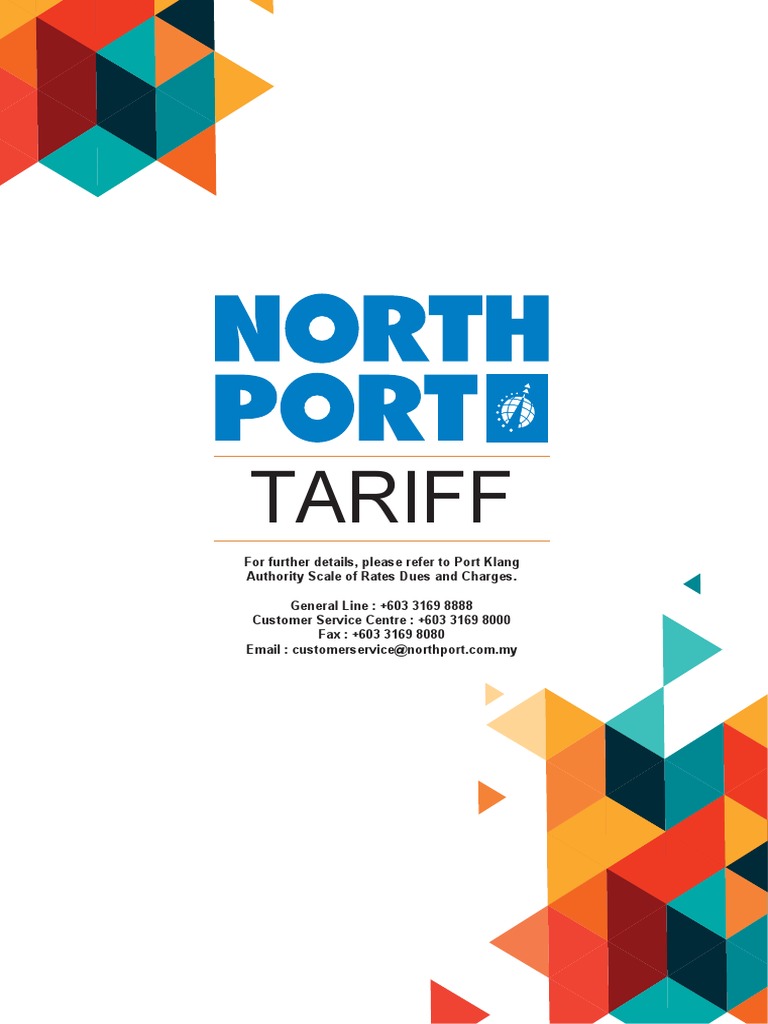 North Port Tariff | PDF | Stevedore | Shipping