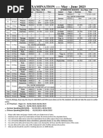 Cambridge May June 2025 Exam Timetable | PDF