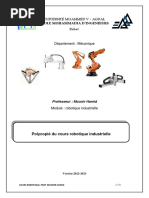 Cours Robotique | PDF | Robotique | Machine