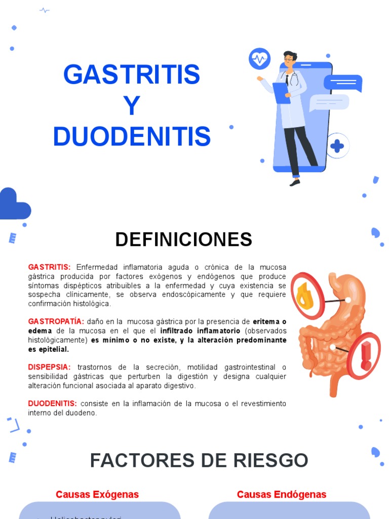 Gastritis Duodenitis | PDF | Inflamación | Indigestión