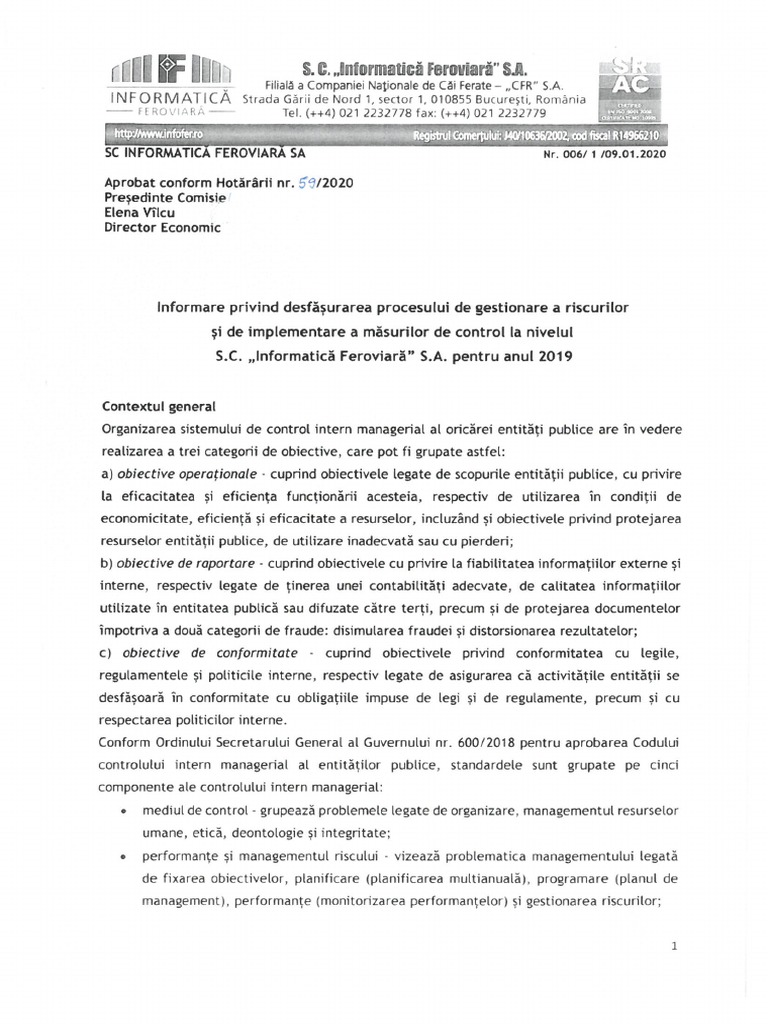 Informare_gestionare_riscuri_2019 | PDF