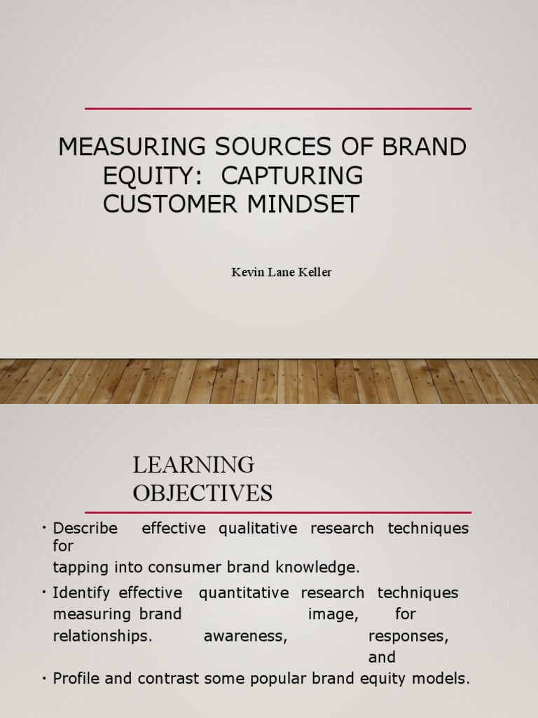 Measuring Source of Brand Equity | PDF | Brand | Thought