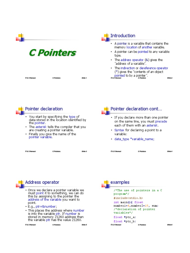 Lecture 09 Pointers | PDF