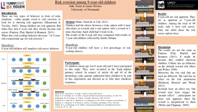 Children's Risk Aversion Study | PDF | Risk Aversion | Psychological Theories