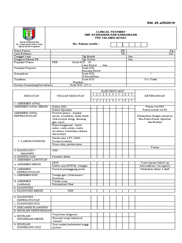 CLINICAL PATHWAY DHF Dan Diare | PDF