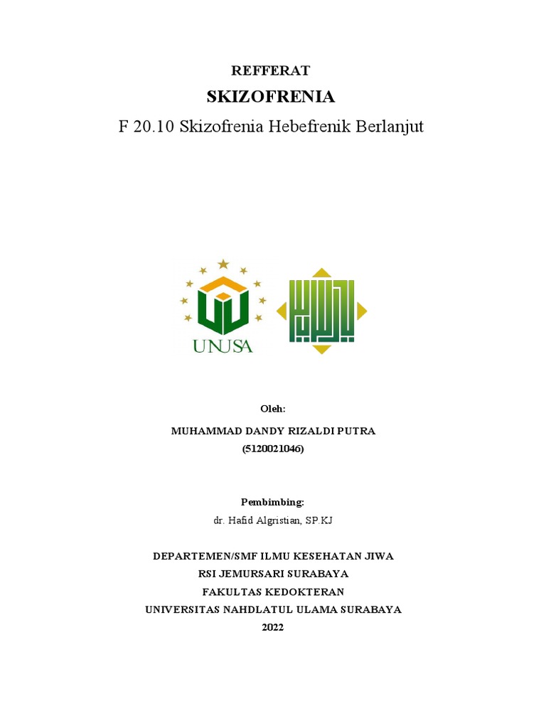 Makalah Referat IKJ M Dandy Rizaldi Putra | PDF