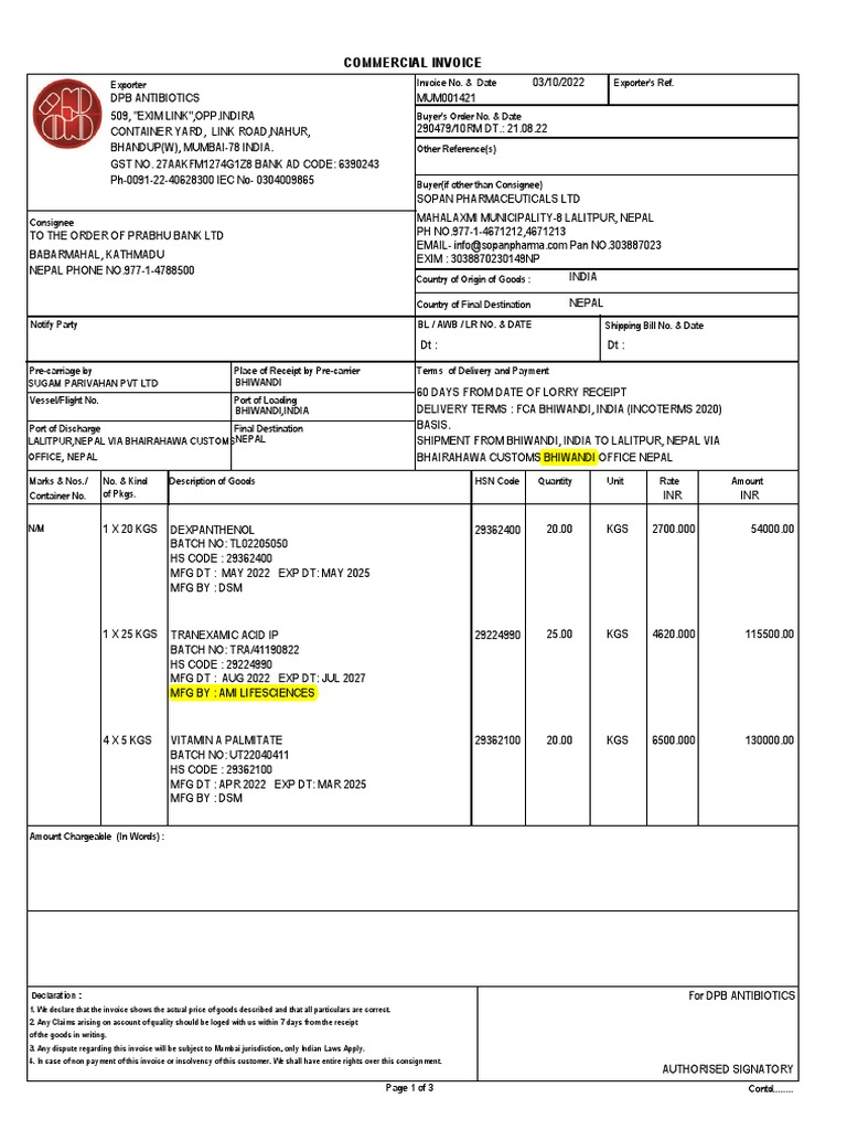 Dpbinvoice | PDF | Invoice | Receipt
