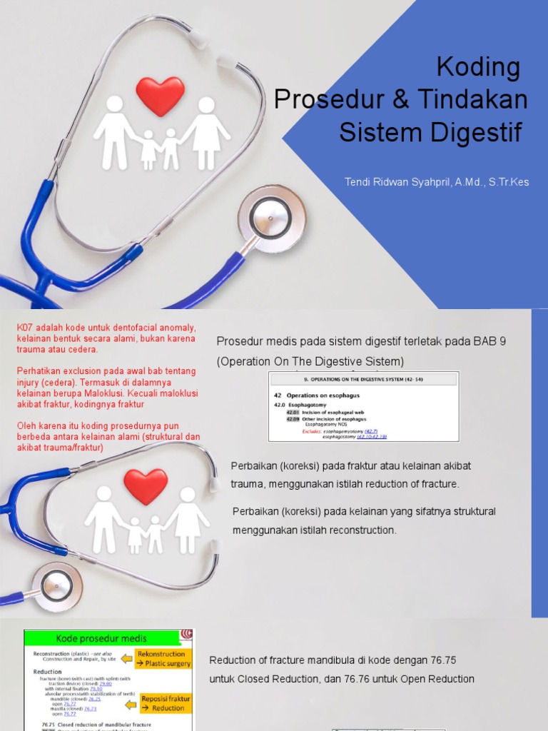 Kodefikasi Prosedur & Tindakan Sistem Pencernaan | PDF | Kesehatan Holistik