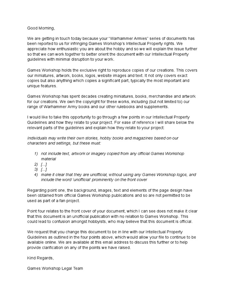 Warhammer Armies Letter | PDF