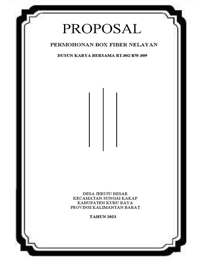 Proposal Kelompok Nelayan Harapan Bersama | PDF