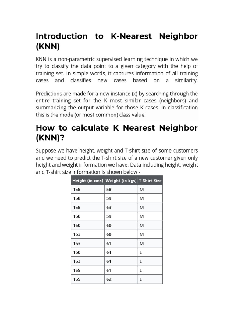 Introduction To KNN and R | PDF | Cross Validation (Statistics) | Regression Analysis