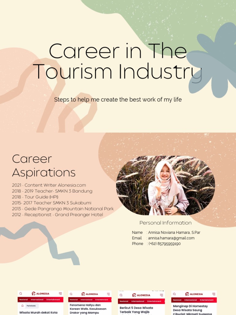 Career in Tourism Industry | PDF | Bisnis | Pengembangan Diri