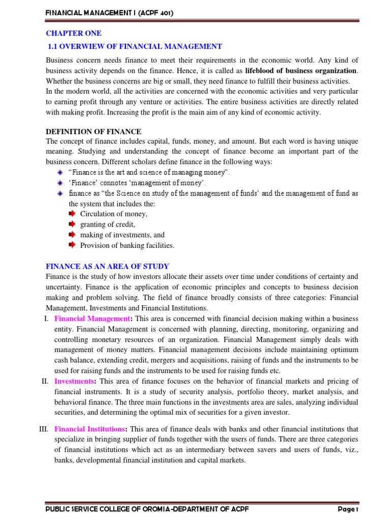Financial Management 1 0 | PDF | Equity (Finance) | Dividend