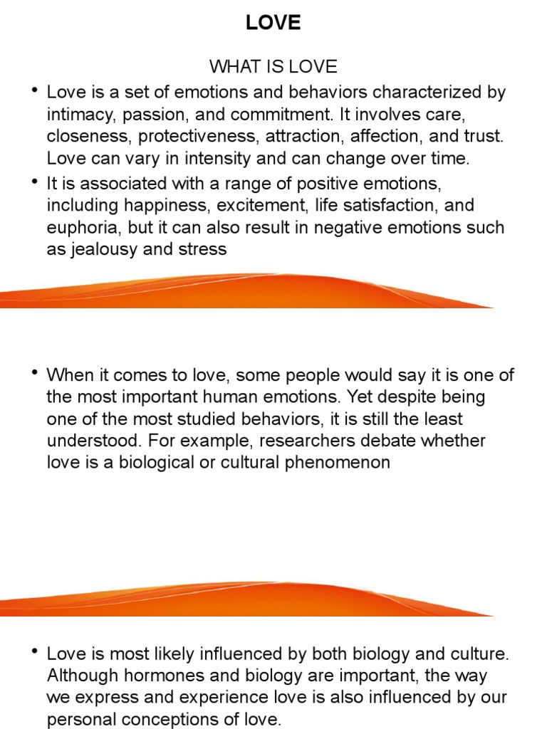 Love | PDF | Love | Cognition