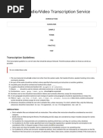 Transcription Guidelines - GoTranscript | PDF | Quotation Mark | Comma