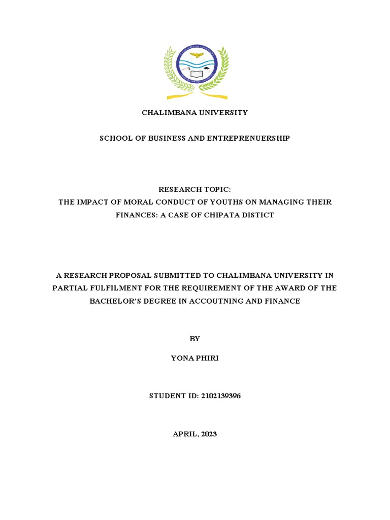 Factors Affecting Internal Controls Research Project Proposal | PDF ...