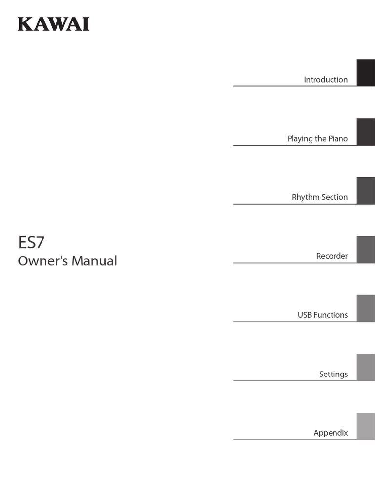 ES7 Owners Manual | PDF