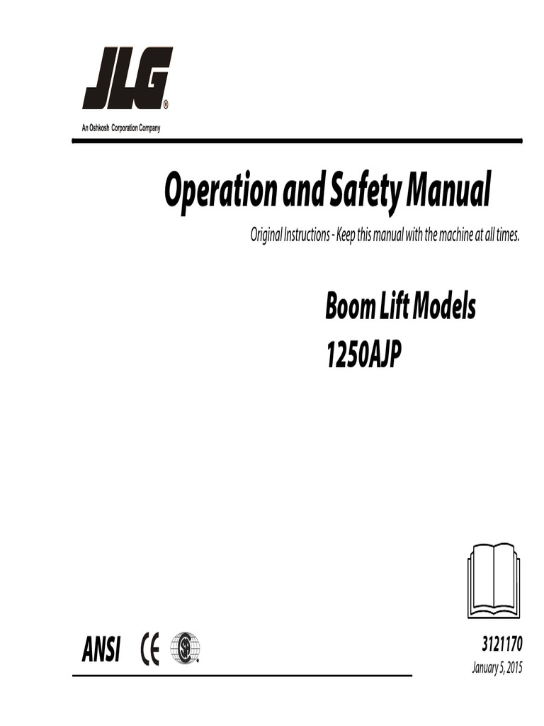 JLG 1250ajp Boom Lift Operation and Safety Manual | Download Free PDF | Safety | Vehicles