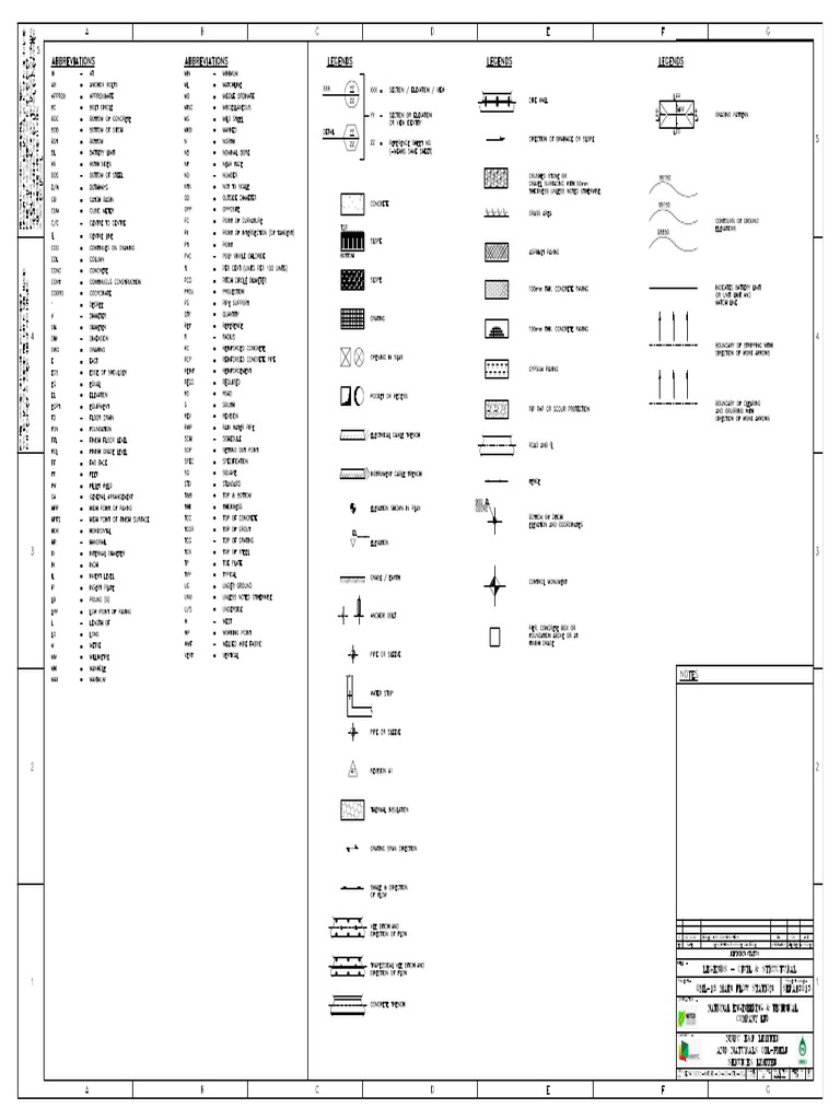 SEPA15015-MFSFD-CV-00-STD-002 - Legends - Civil & Structural - Rev 0 | PDF