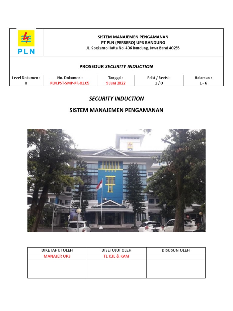 1.8 Prosedur Security Induction | PDF