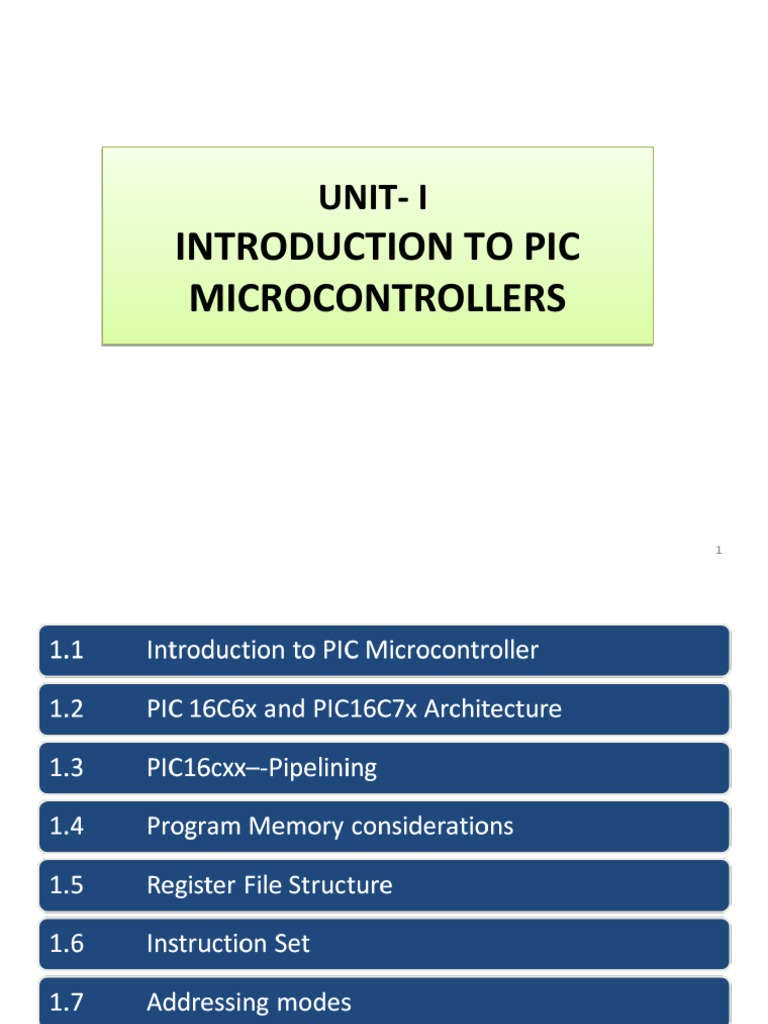 AMC Unit I PPT | PDF | Microcontroller | Read Only Memory