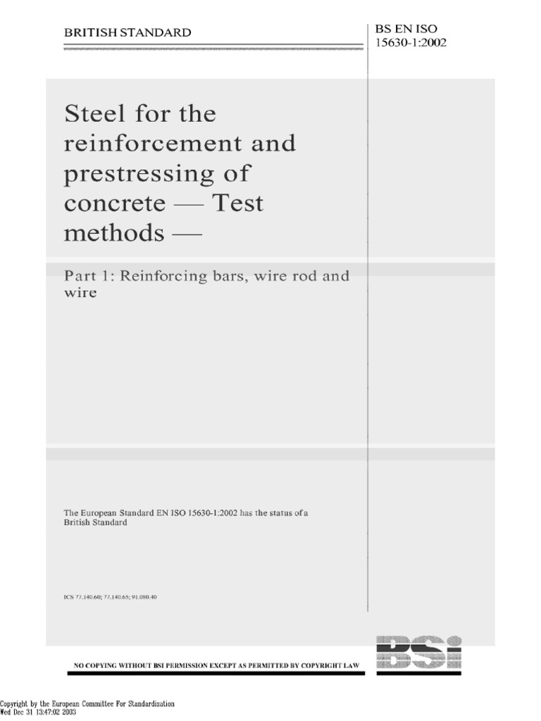En Iso 15630-1 2002 | PDF