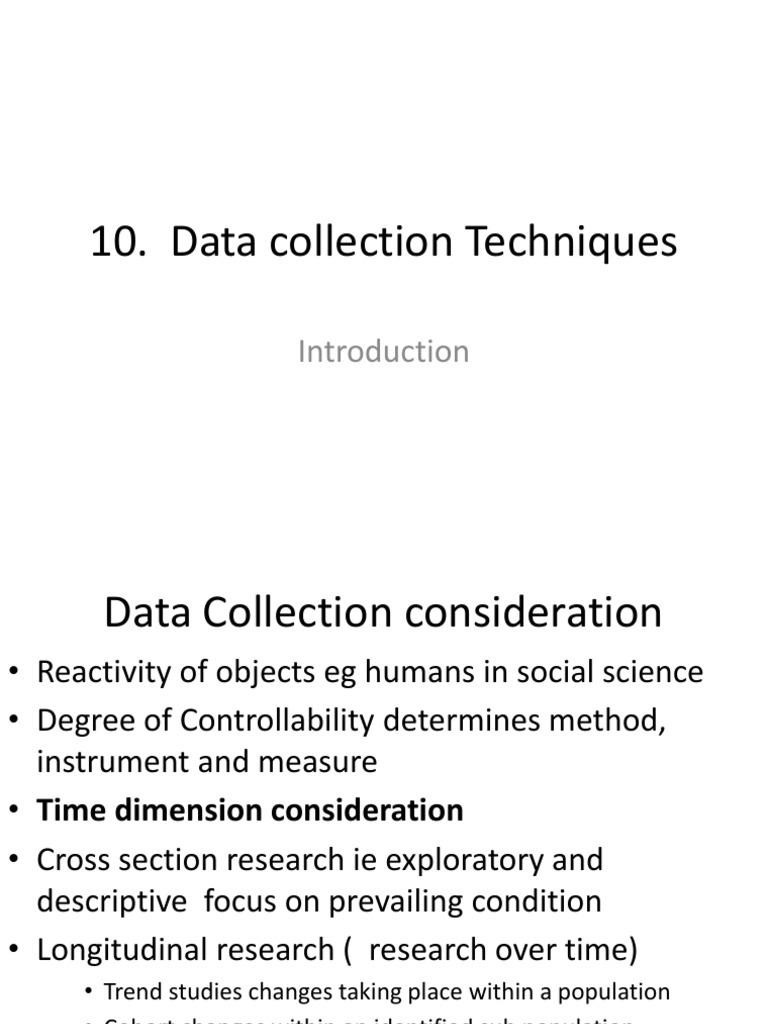 Data Collection Techniques | Download Free PDF | Interview | Time Data Collection Techniques | Download Free PDF | Interview | Time