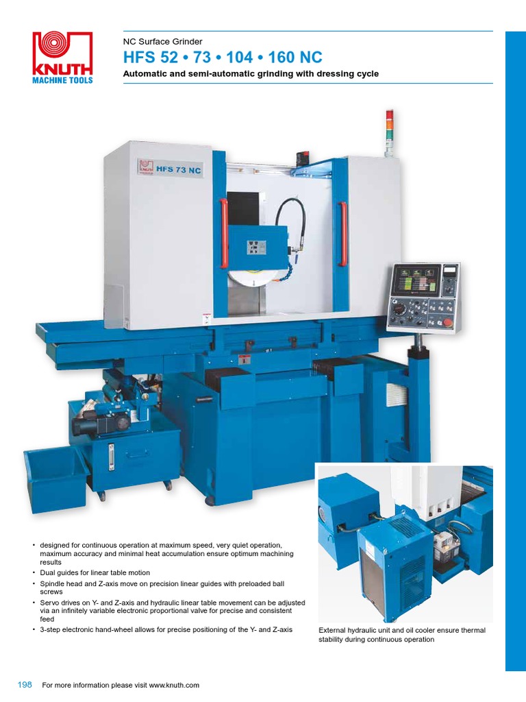 Brochure HFS 104 NC | PDF | Grinding (Abrasive Cutting) | Manufactured Goods
