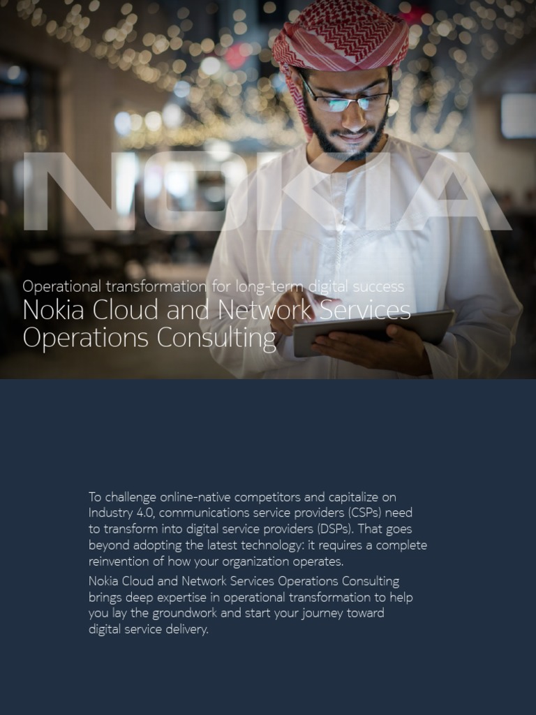 Nokia Cloud and Network Services Operations Consulting Brochure EN | PDF | Cloud Computing | Nokia