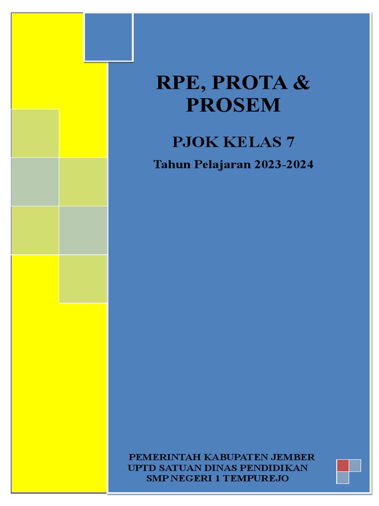 Prota Prosem Pjok Kelas 7 2023-2024 (Kurmer) | PDF