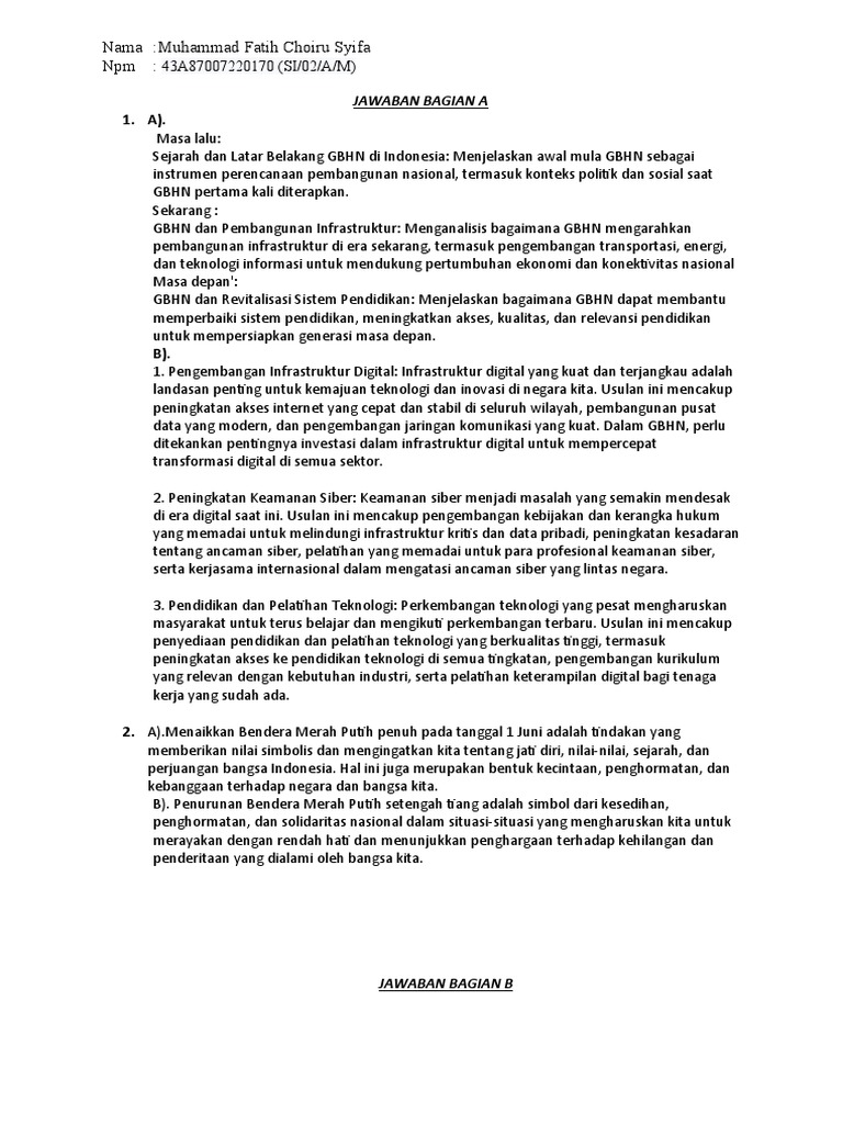 Analisis GBHN dan Pancasila di Indonesia | PDF