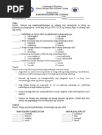 Filipino 5 Worksheet - Realon, J | PDF