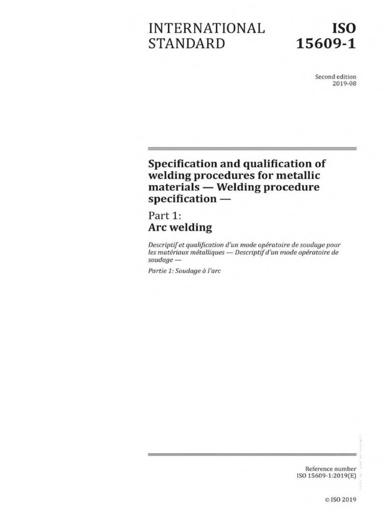 BS en Iso 15609-1 | PDF | Construction | Welding