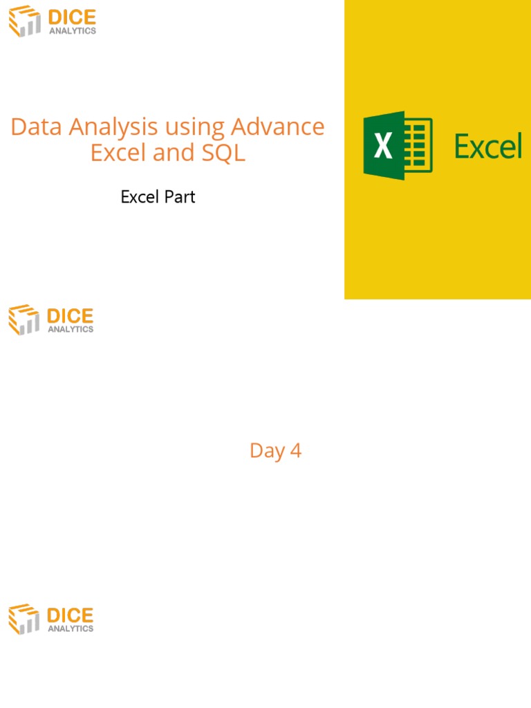 Excel SQL Query - 202207 - v1.0 - W2D2 | PDF